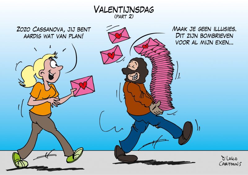 Valentijnsdag... - Loko Cartoons