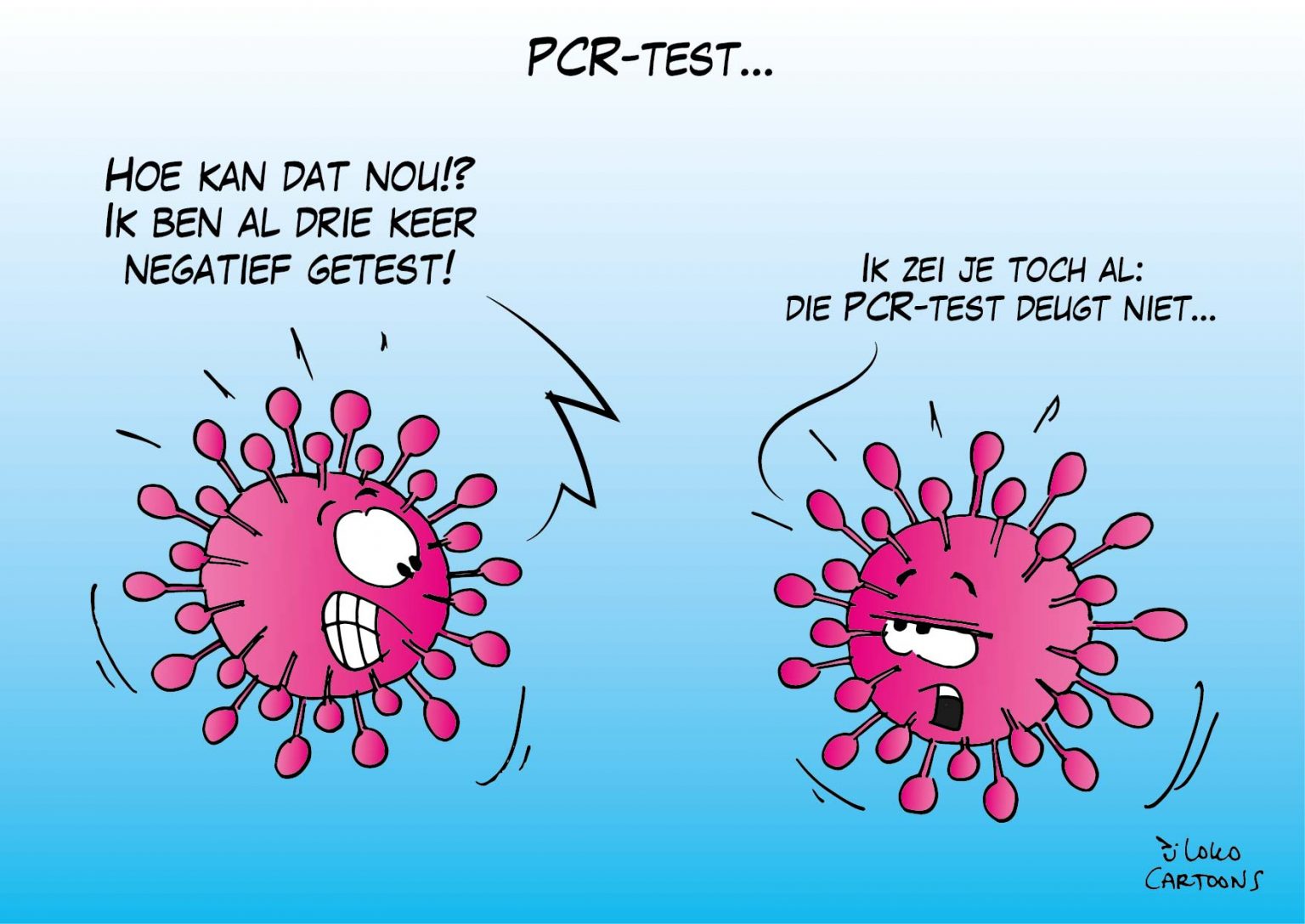 PCR-test... - Loko Cartoons