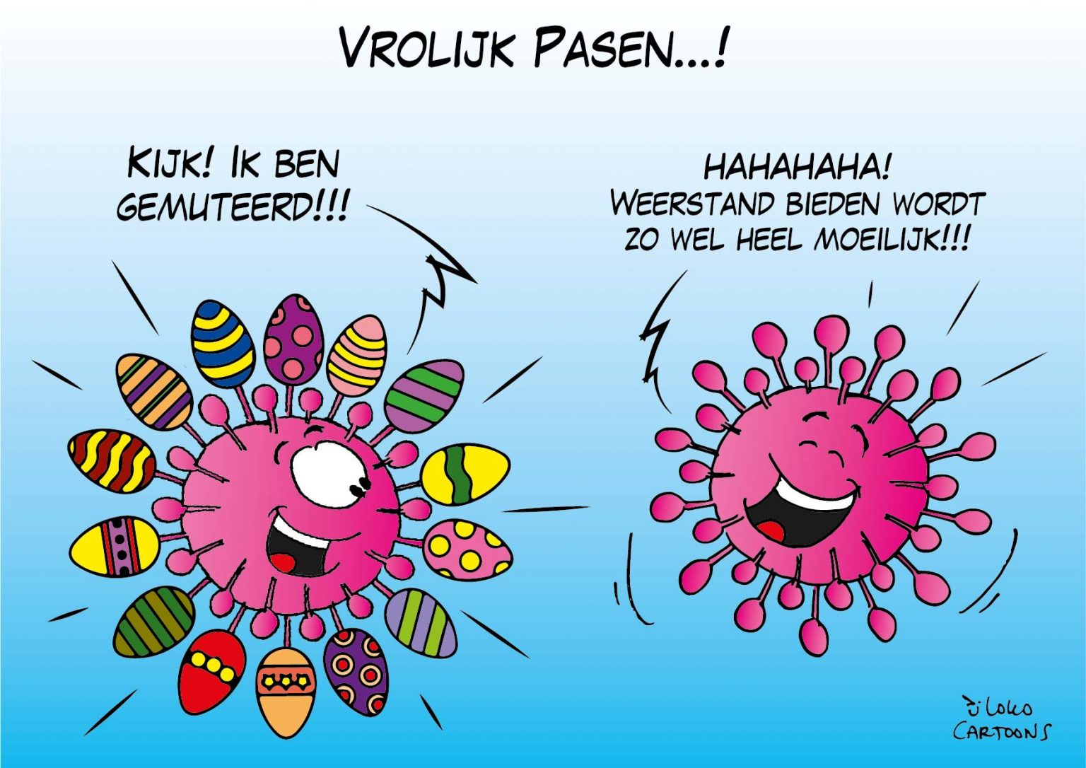 Vrolijk Pasen...! - Loko Cartoons