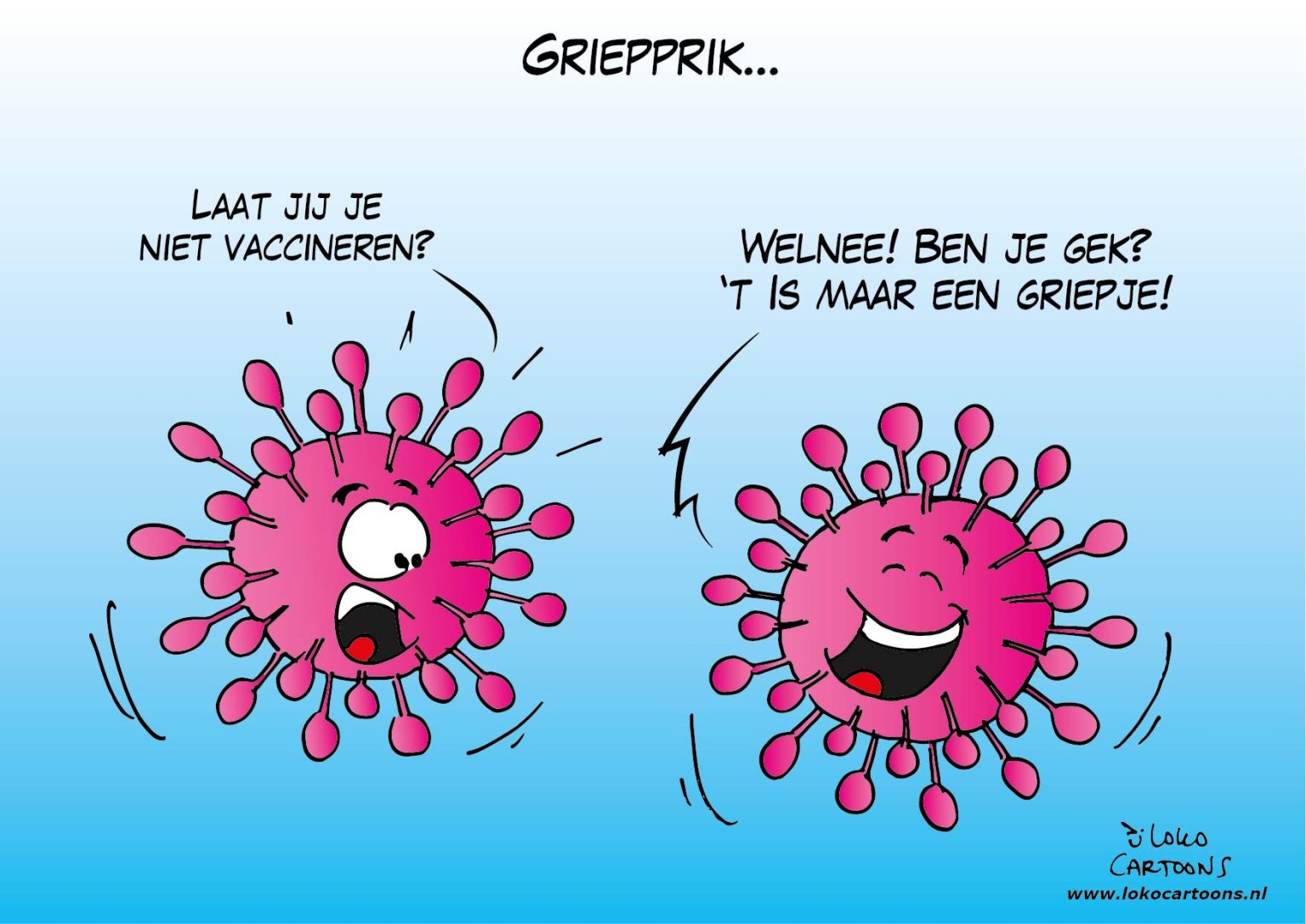 Griepprik... - Loko Cartoons