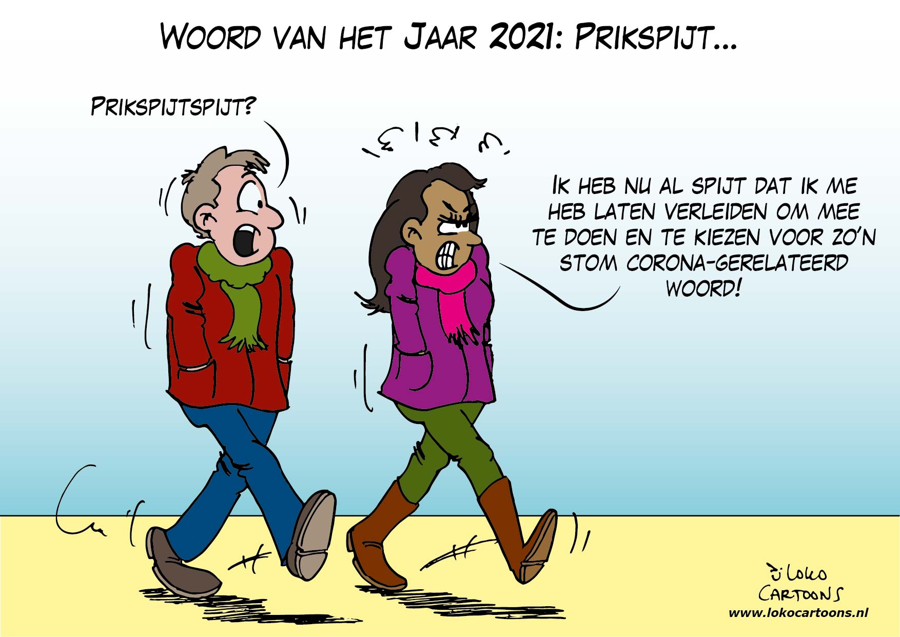 Woord Van Het Jaar 2021 Prikspijt Loko Cartoons