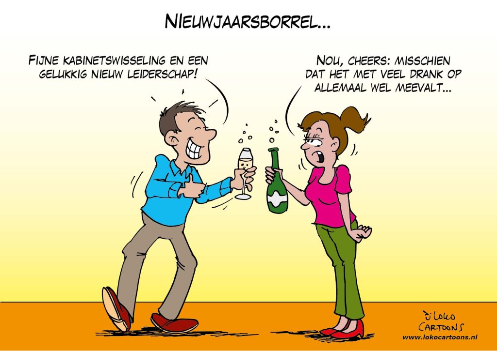 Nieuwjaarsborrel... - Loko Cartoons