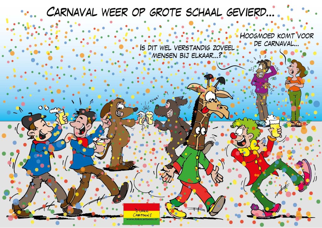 Carnaval weer op grote schaal gevierd.... - Loko Cartoons