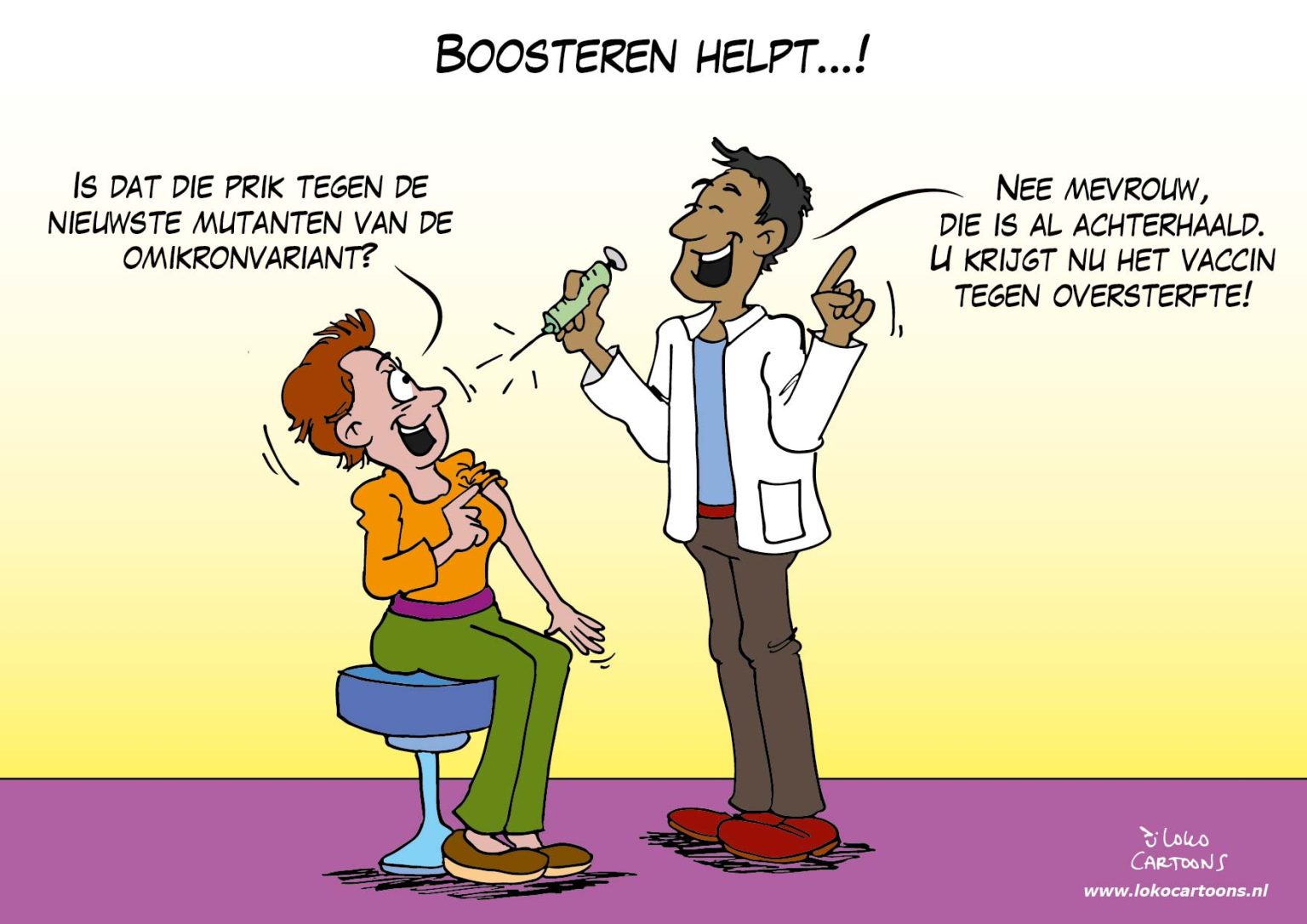 Boosteren helpt... - Loko Cartoons