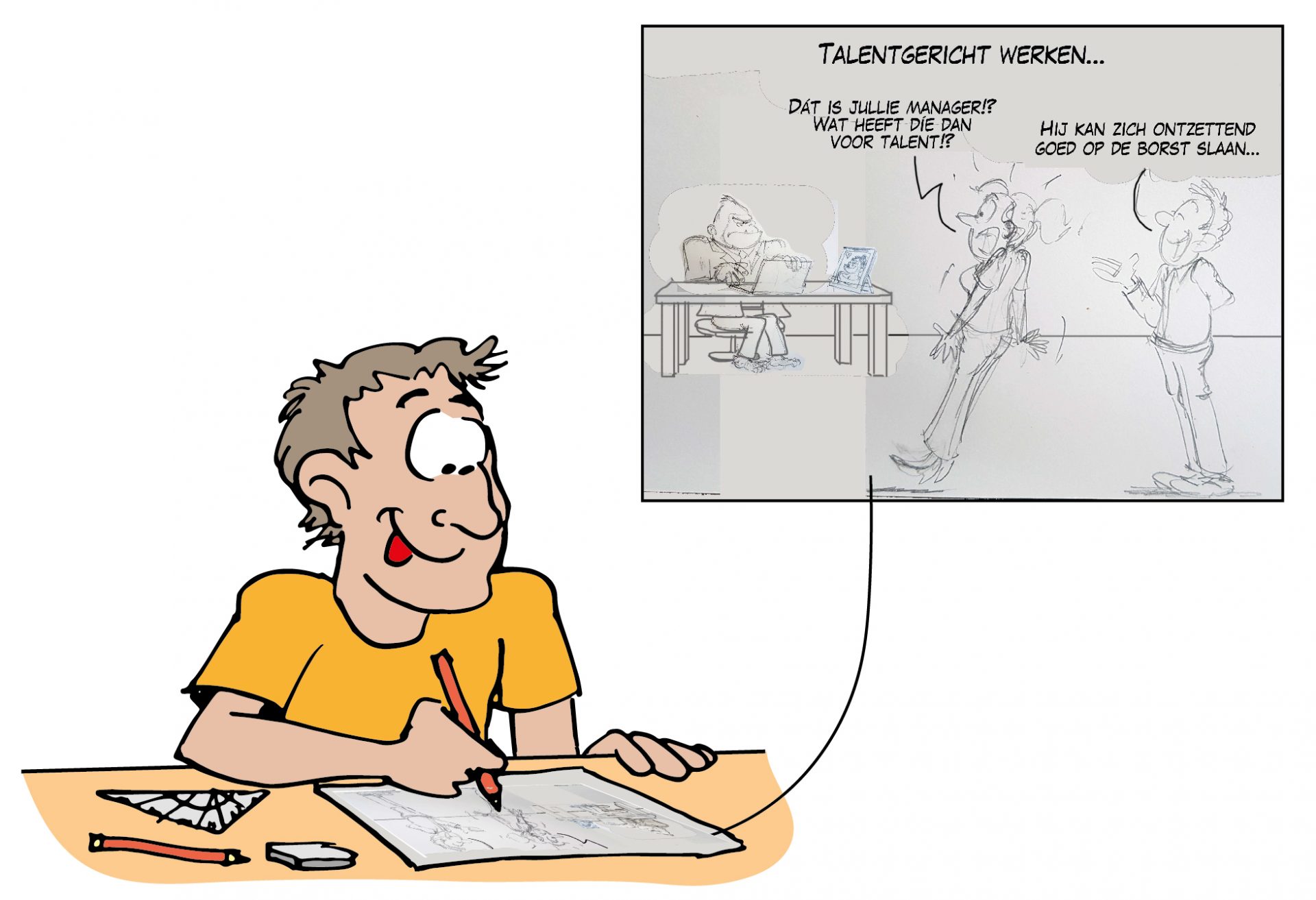 Cartoon laten maken voor nieuwsbrief, boek,magazine - Loko Cartoons