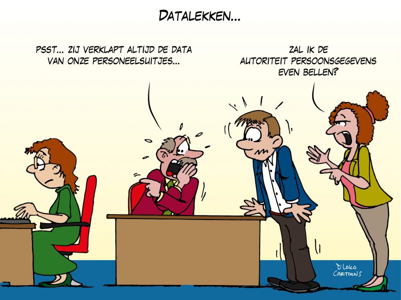Cartoon 05 - Datalekken-01 - Loko Cartoons