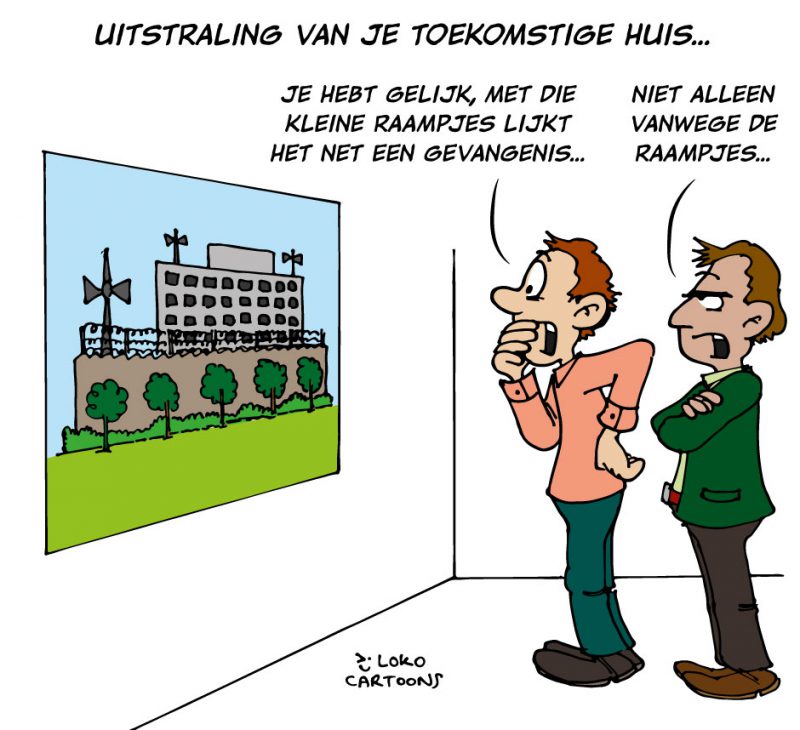 Cartoons "Bouwen van een eigen huis" - Loko Cartoons