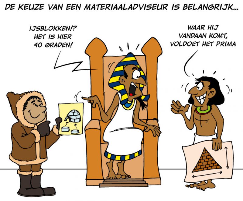 Cartoons "Bouwen van een eigen huis" - Loko Cartoons