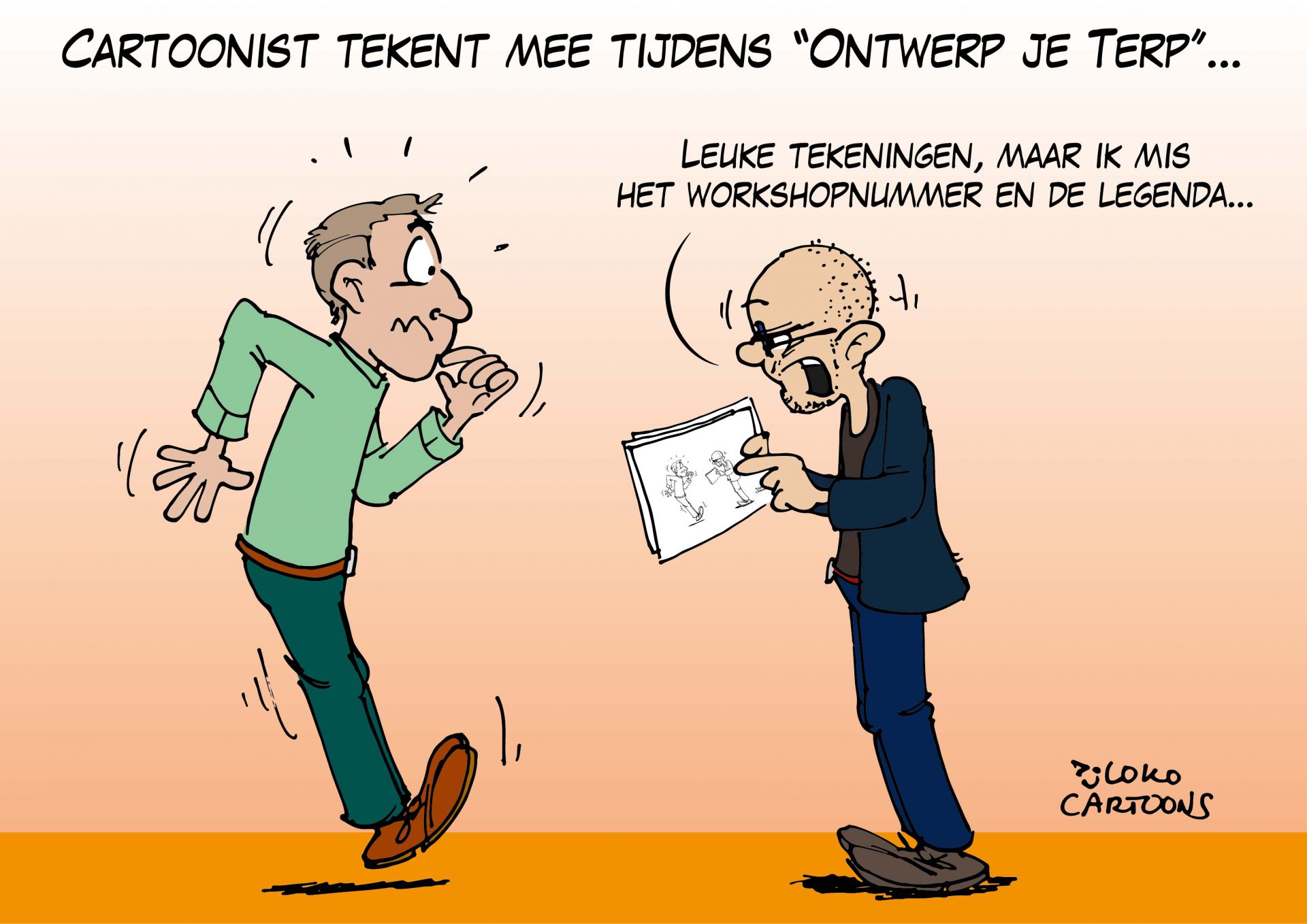 Bijeenkomst nieuw te bouwen woonwijk - Loko Cartoons