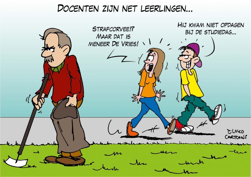 Cartoons over onderwijs in magazine - Loko Cartoons