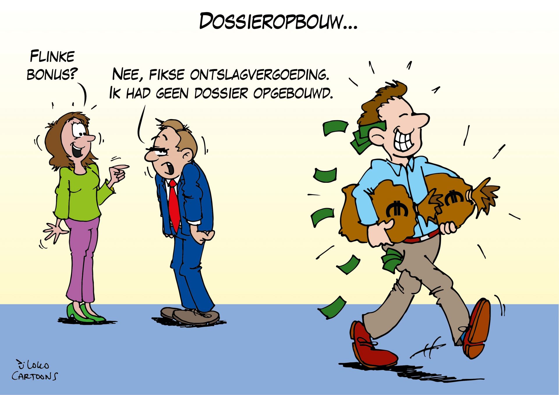 Dossieropbouw - Loko Cartoons