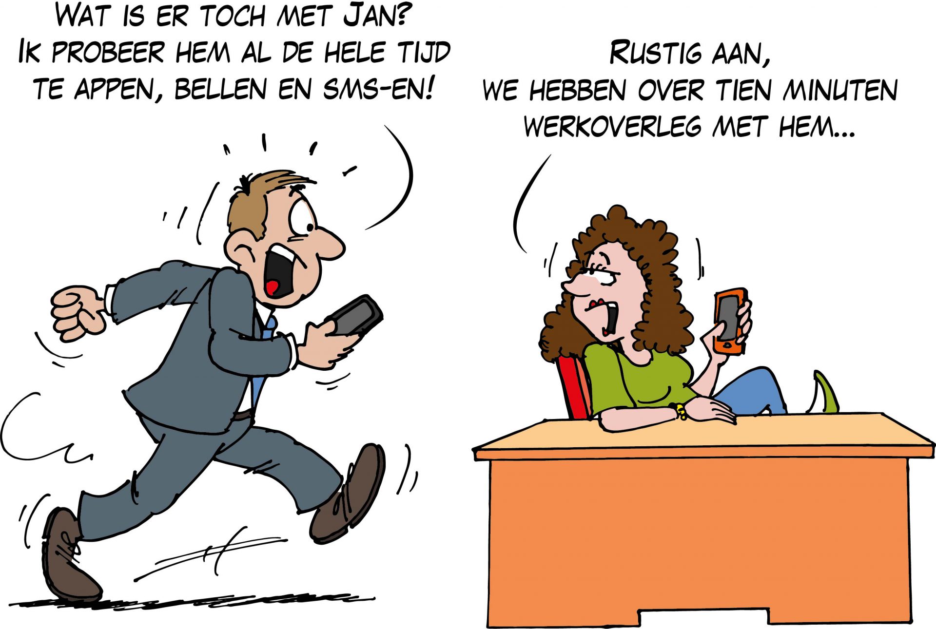 Heterarchisch communiceren - Loko Cartoons