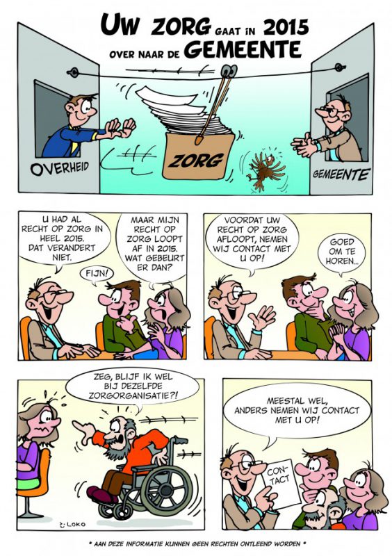 Flyer transitie zorg - Loko Cartoons