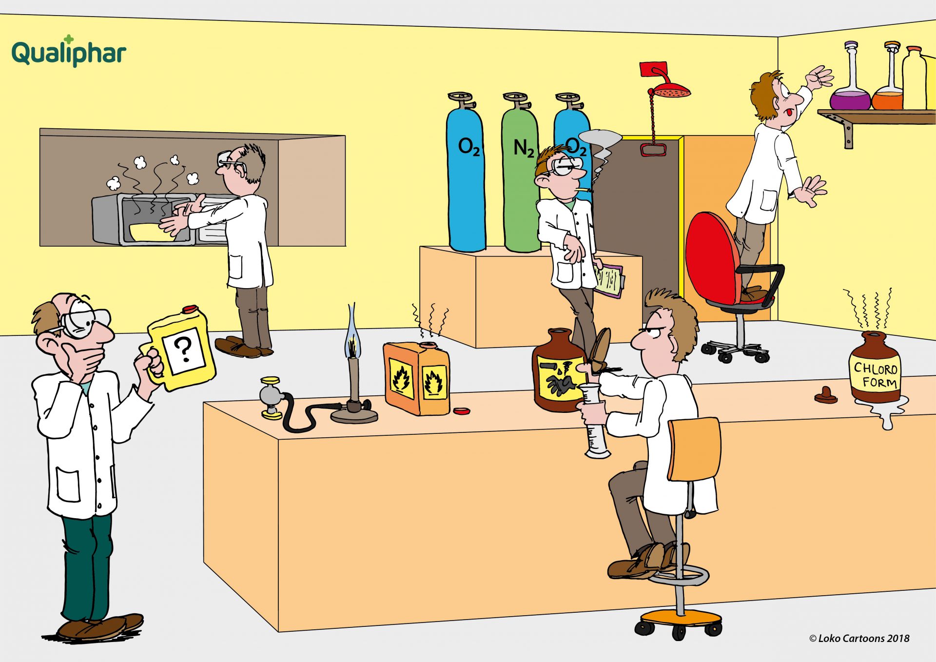 ARBO en veiligheid Qualiphar - Loko Cartoons