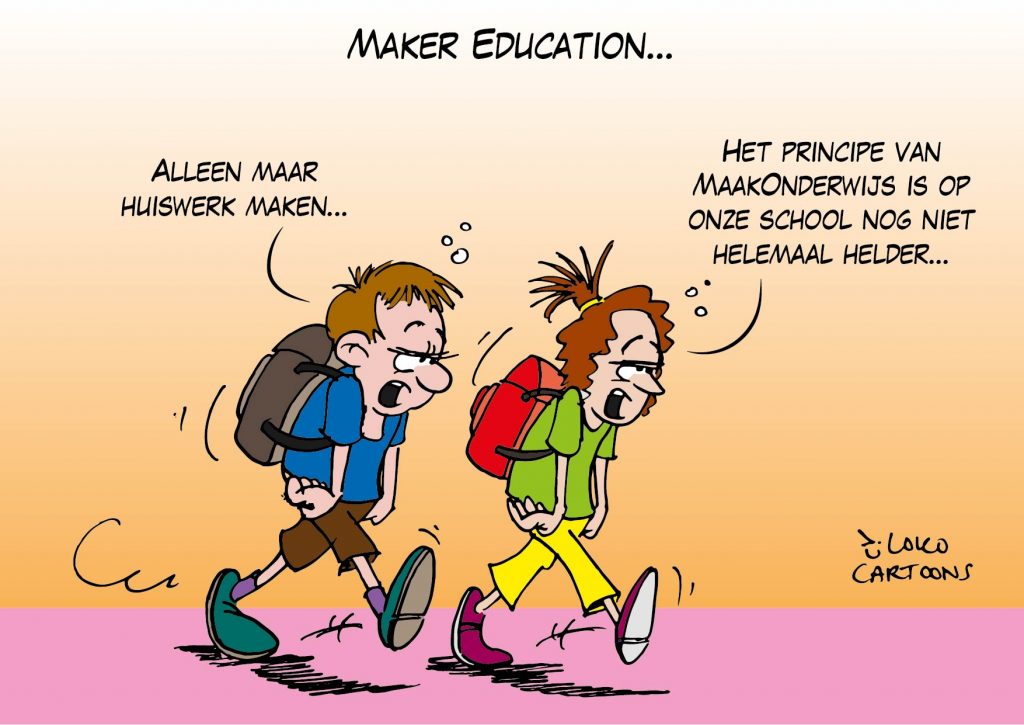 Cartoons over onderwijs in magazine - Loko Cartoons