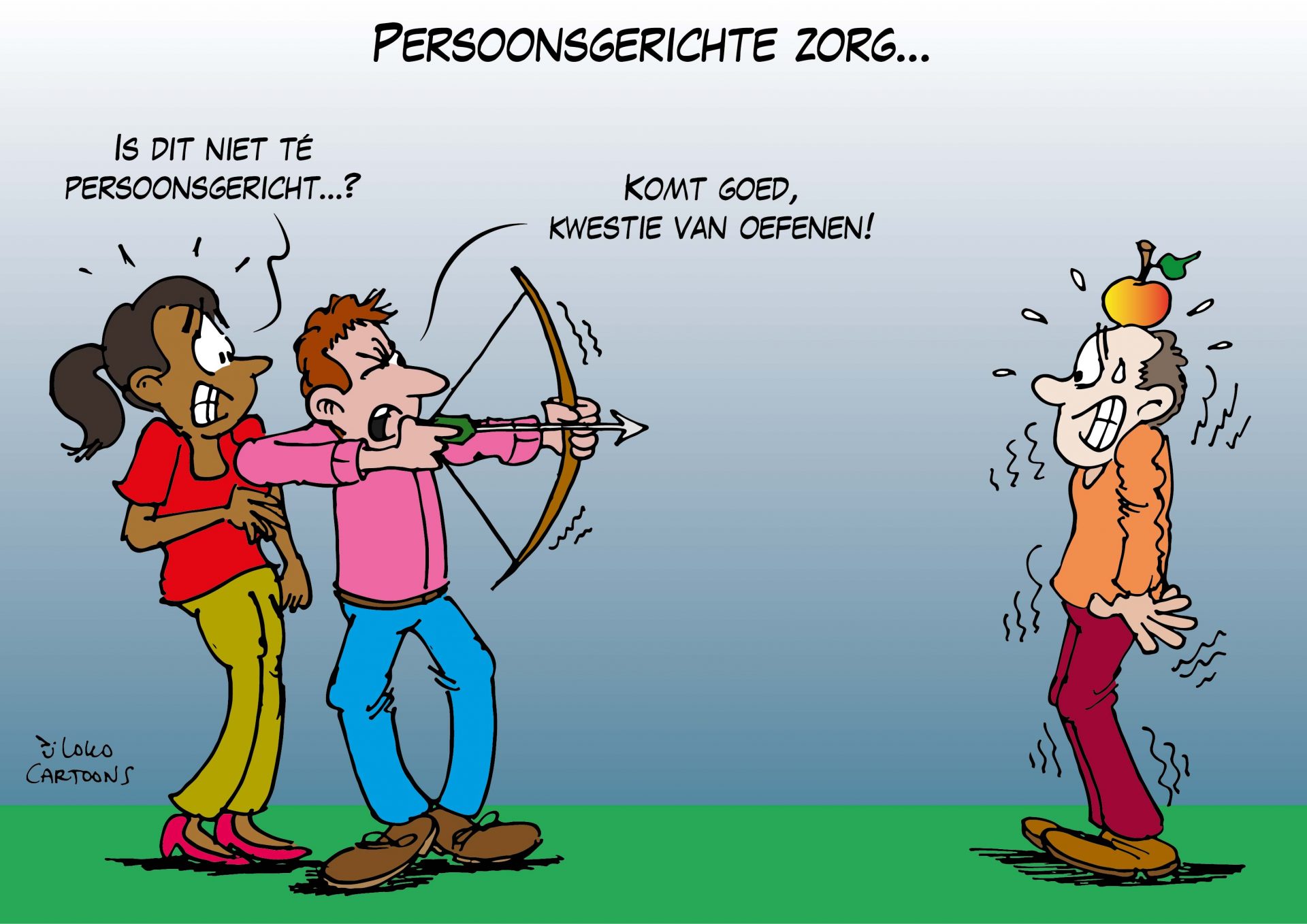 Live cartooning bijeenkomst zorgverleners - Loko Cartoons