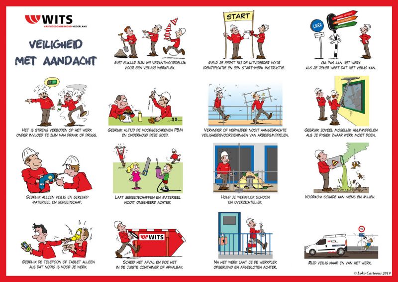 Veiligheid en privacy in de bouw - Loko Cartoons