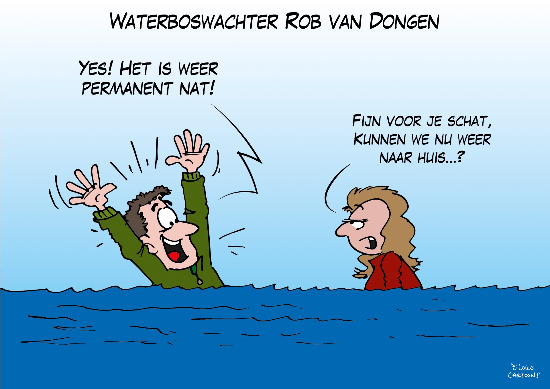 Live cartooning bijeenkomst STOWA - Loko Cartoons